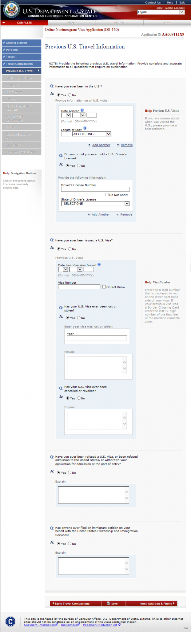 How to fill DS 160 Application Form for US VISA? Complete Guide